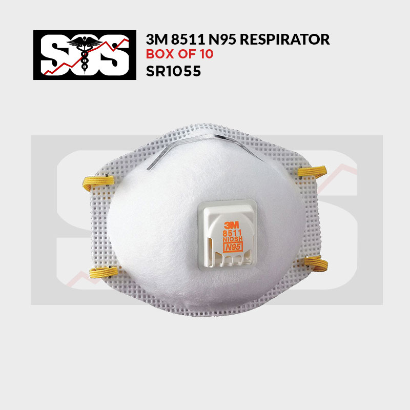 3M 8511 N95 Respirator - Box/10 SR1055 | sostech.ca
