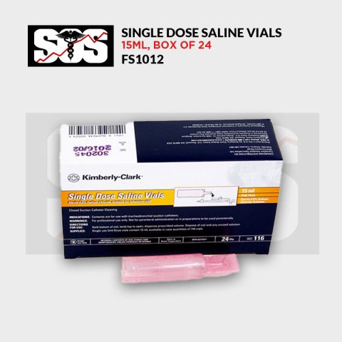Saline 15ml box/24 FS1012 | sostech.ca