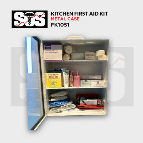 First Aid Kit - Metal for Kitchens/Restaurants FK1051 | sostech.ca